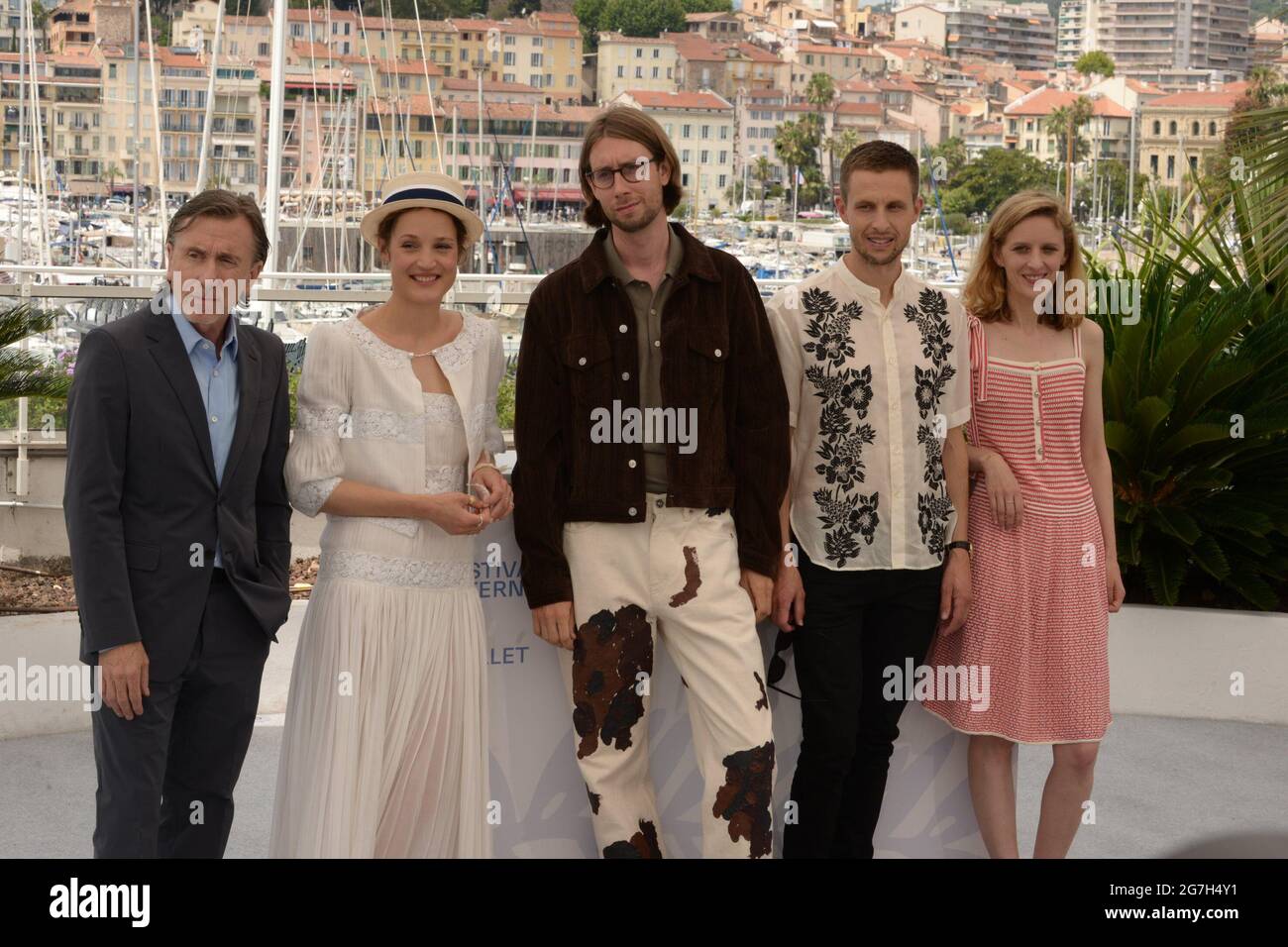 July 12, 2021, CANNES, France: CANNES, FRANCE - JULY 12: (L to R) Tim ...
