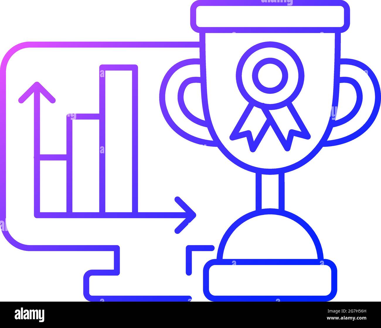 Performance evaluation gradient linear vector icon Stock Vector Image ...