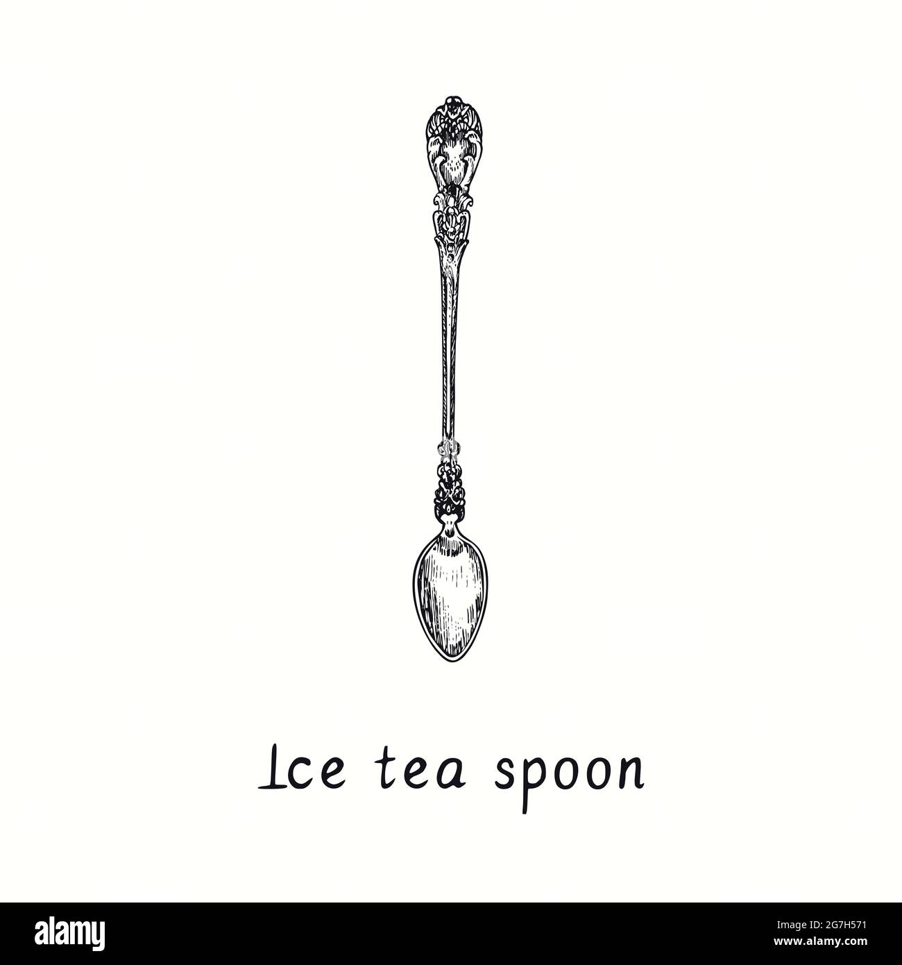 Woodcut illustration tea hi-res stock photography and images - Alamy