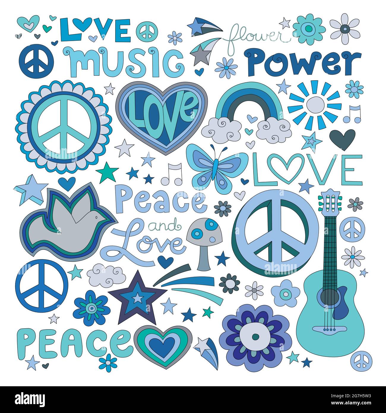 Peace Love Music Backgrounds