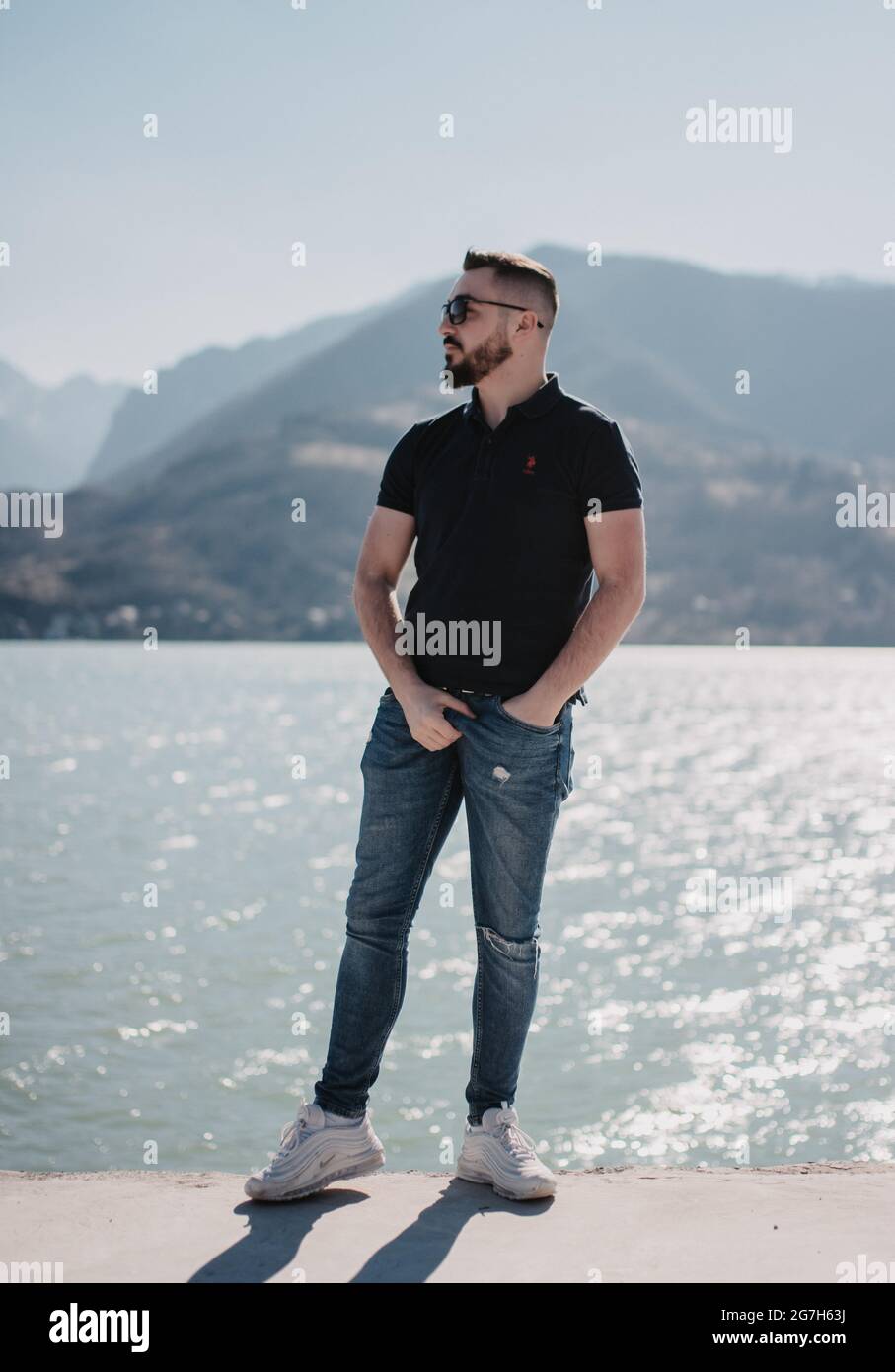 portrait of male model Stock Photo - Alamy