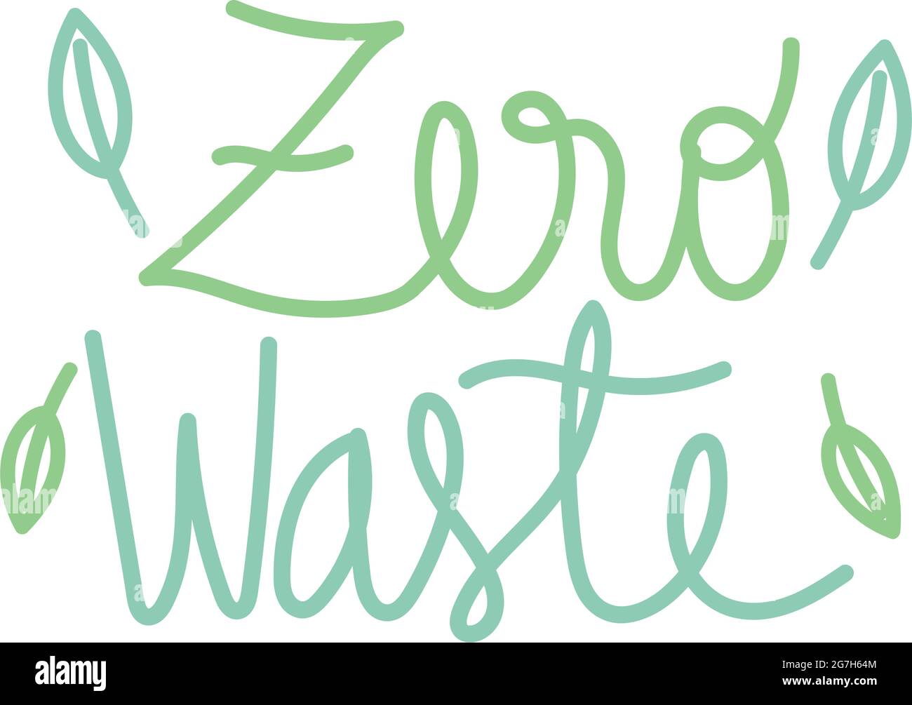 zero waste hand drawn text Stock Vector Image & Art - Alamy