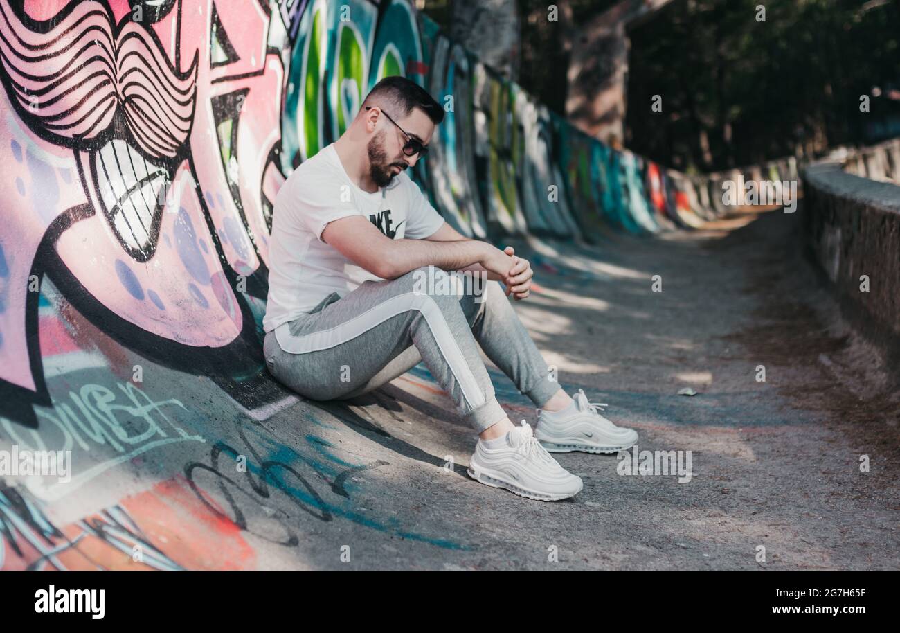 portrait of male model Stock Photo - Alamy