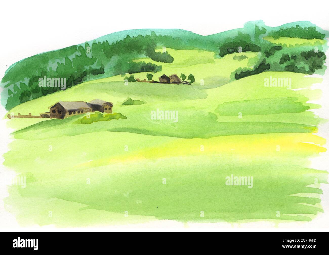 Panoramic view beautiful mountains landscape Cut Out Stock Images & Pictures - Alamy