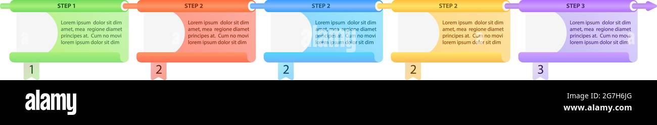 Multicolor professional vector infographic template Stock Vector Image ...