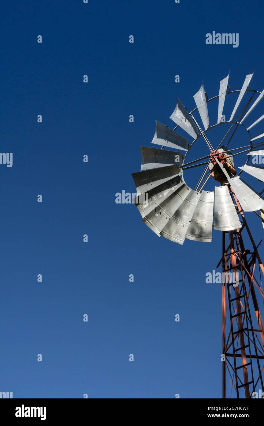 Old windmill, alternative energy generation by wind energy Stock Photo ...