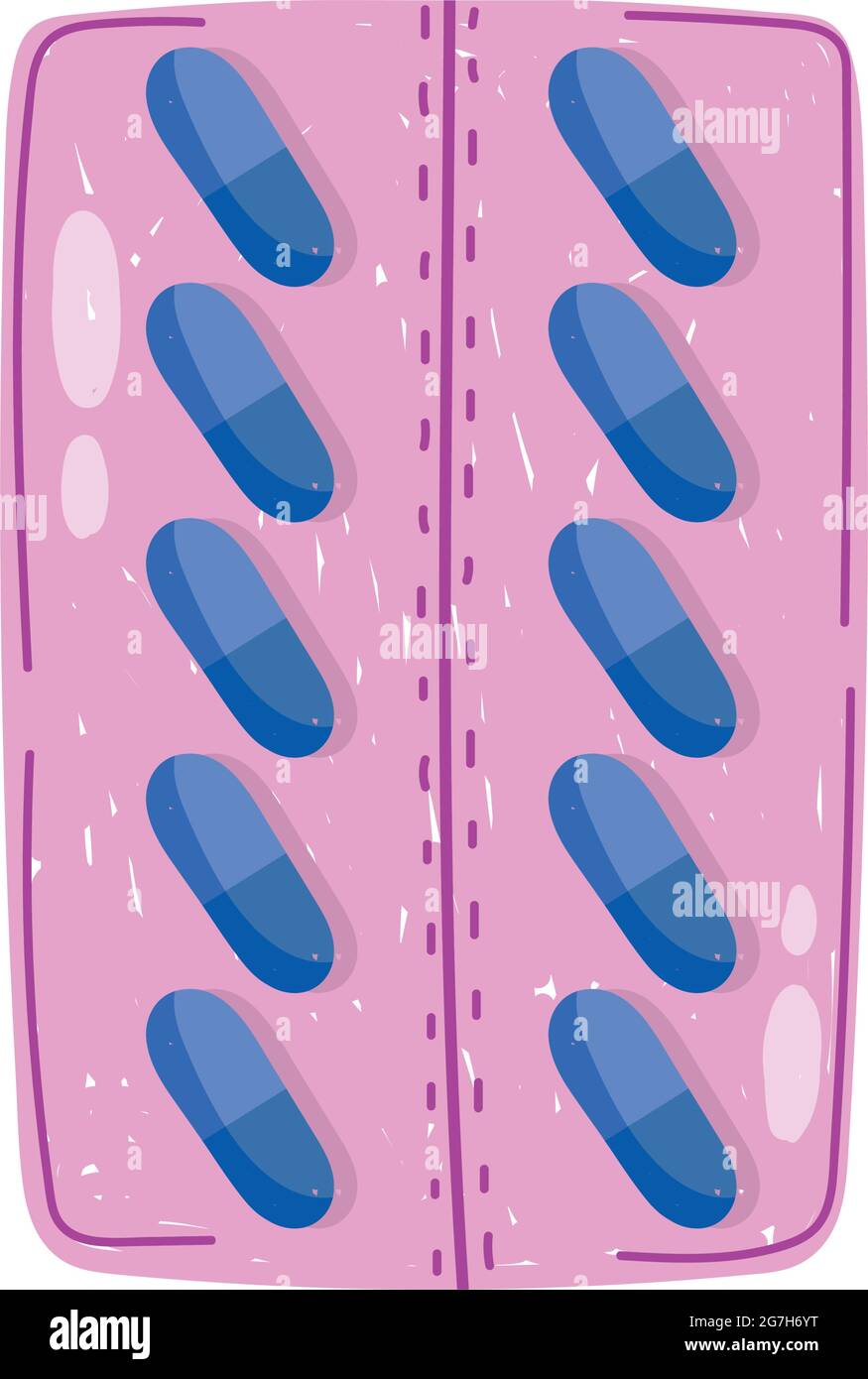 pills medical pack Stock Vector Image & Art - Alamy