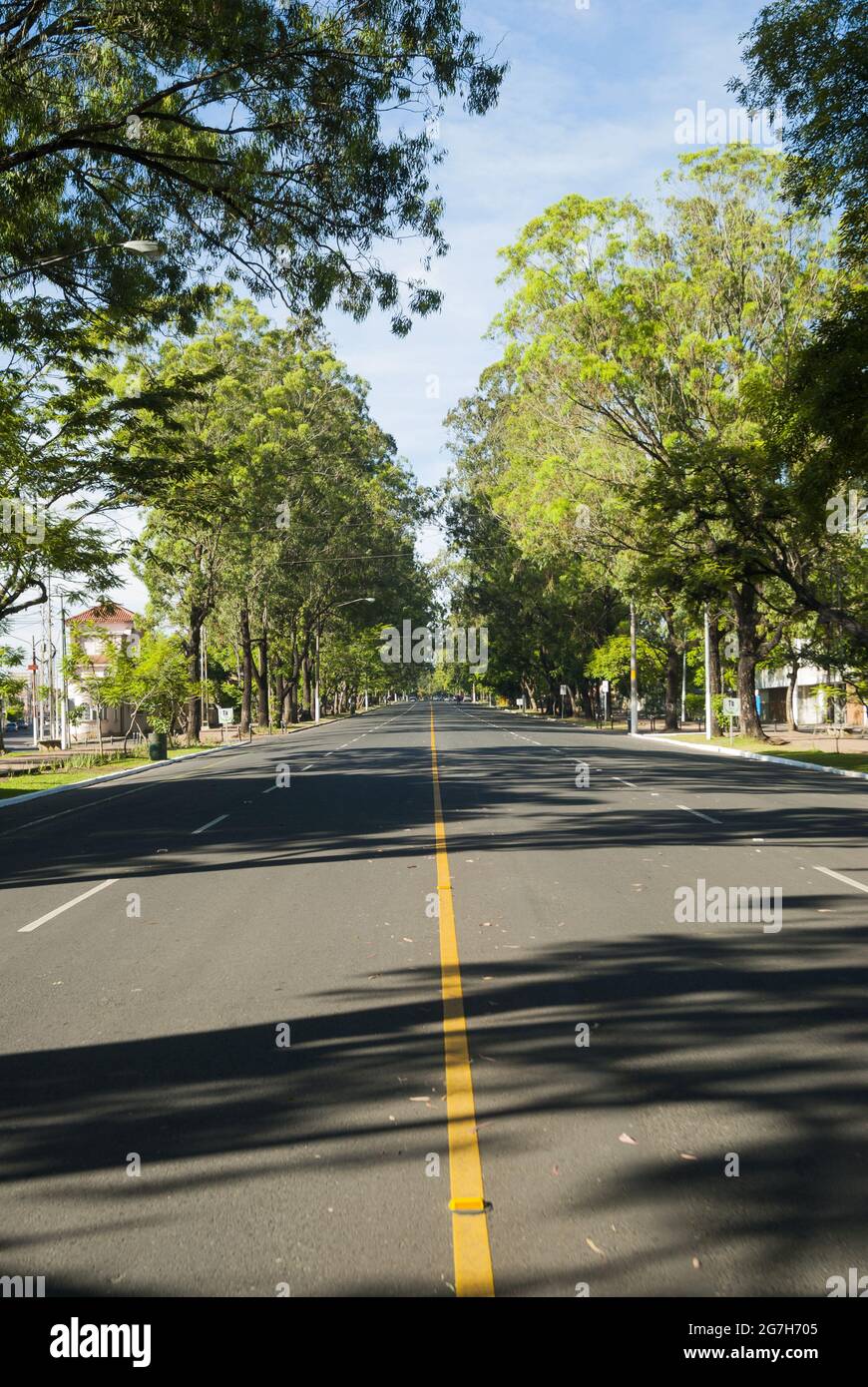Asphalt street in an urban area Stock Photo - Alamy