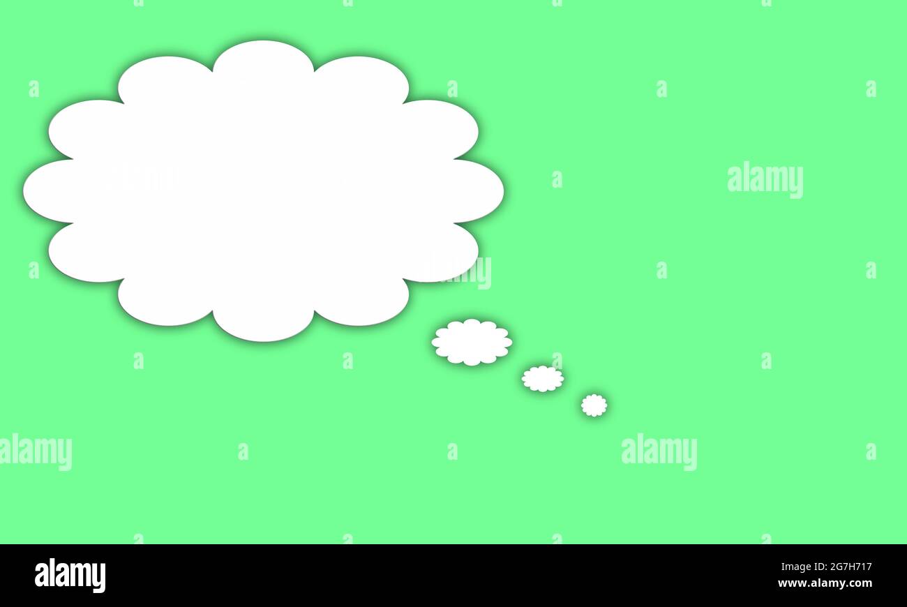 Thought cloud background text box clouds thought Stock Photo - Alamy