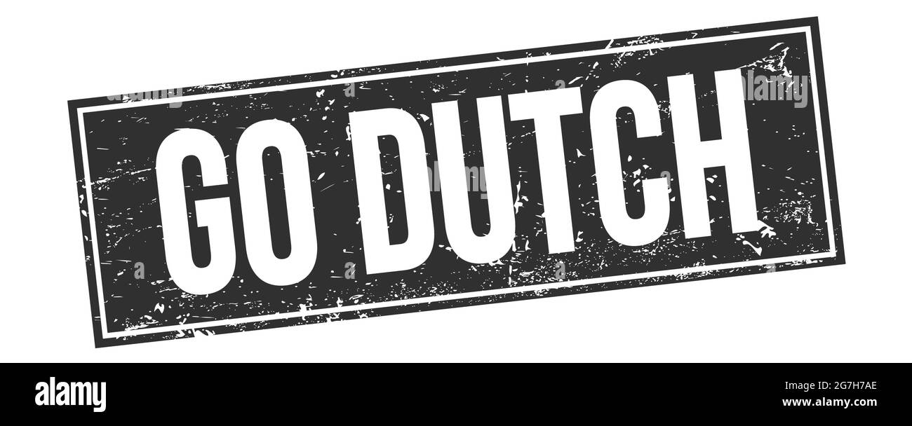 Go dutch text hi-res stock photography and images - Alamy