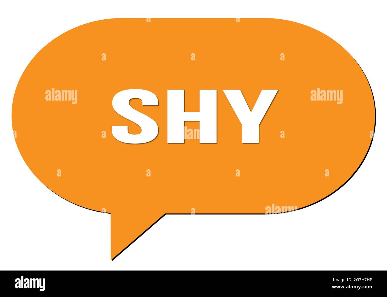 Shy word hi-res stock photography and images - Alamy