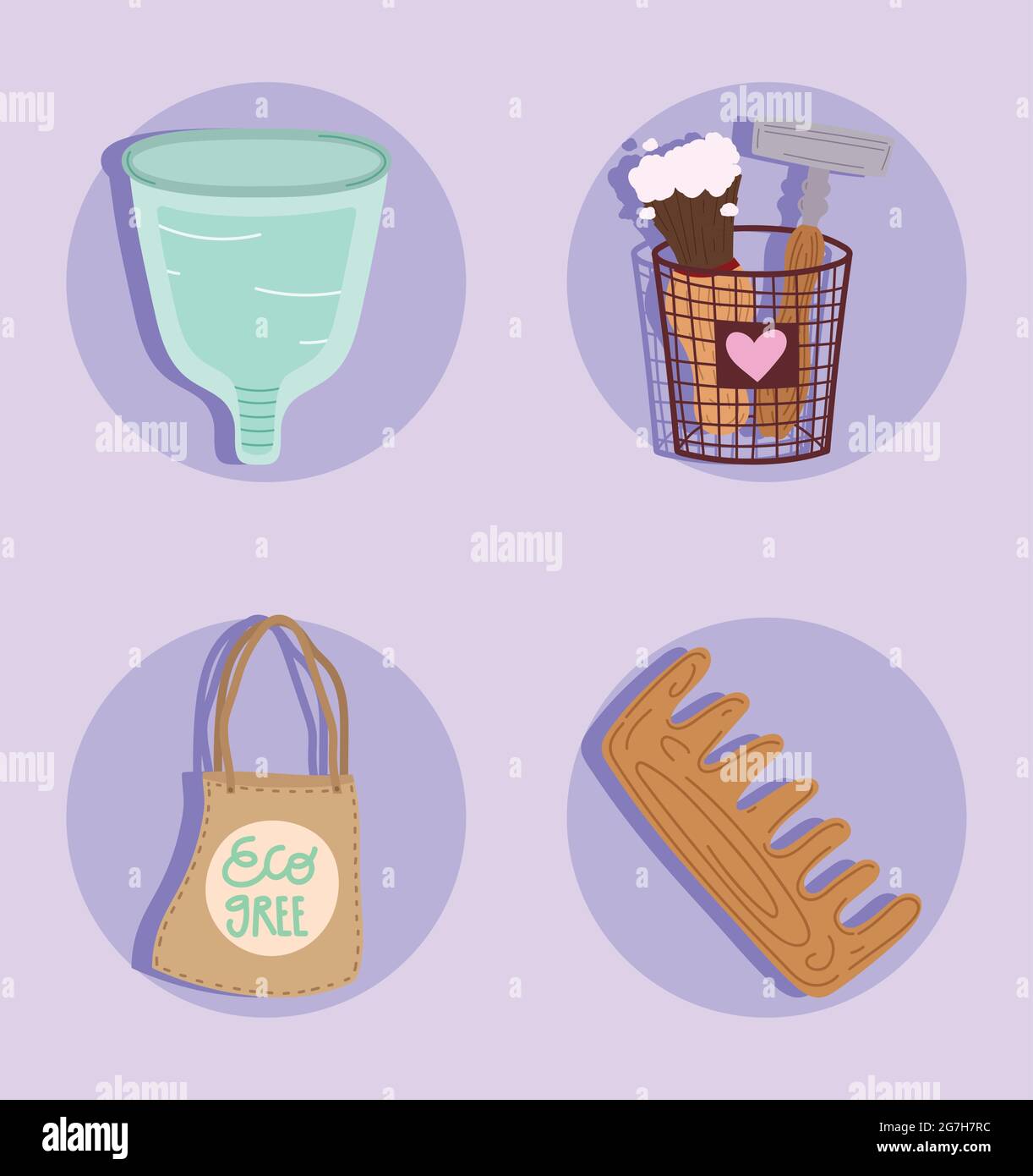 set of reusable containers Stock Vector Image & Art - Alamy