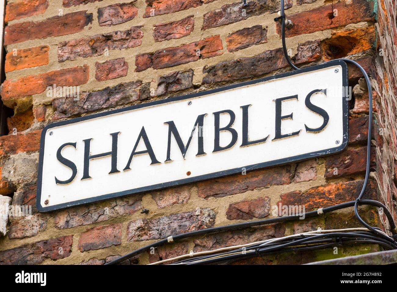the shambles street sign,york,yorkshire,england,uk,europe Stock Photo ...