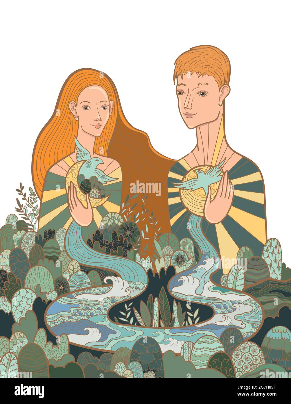 Peace and unity and hand in hand Stock Vector Images - Alamy