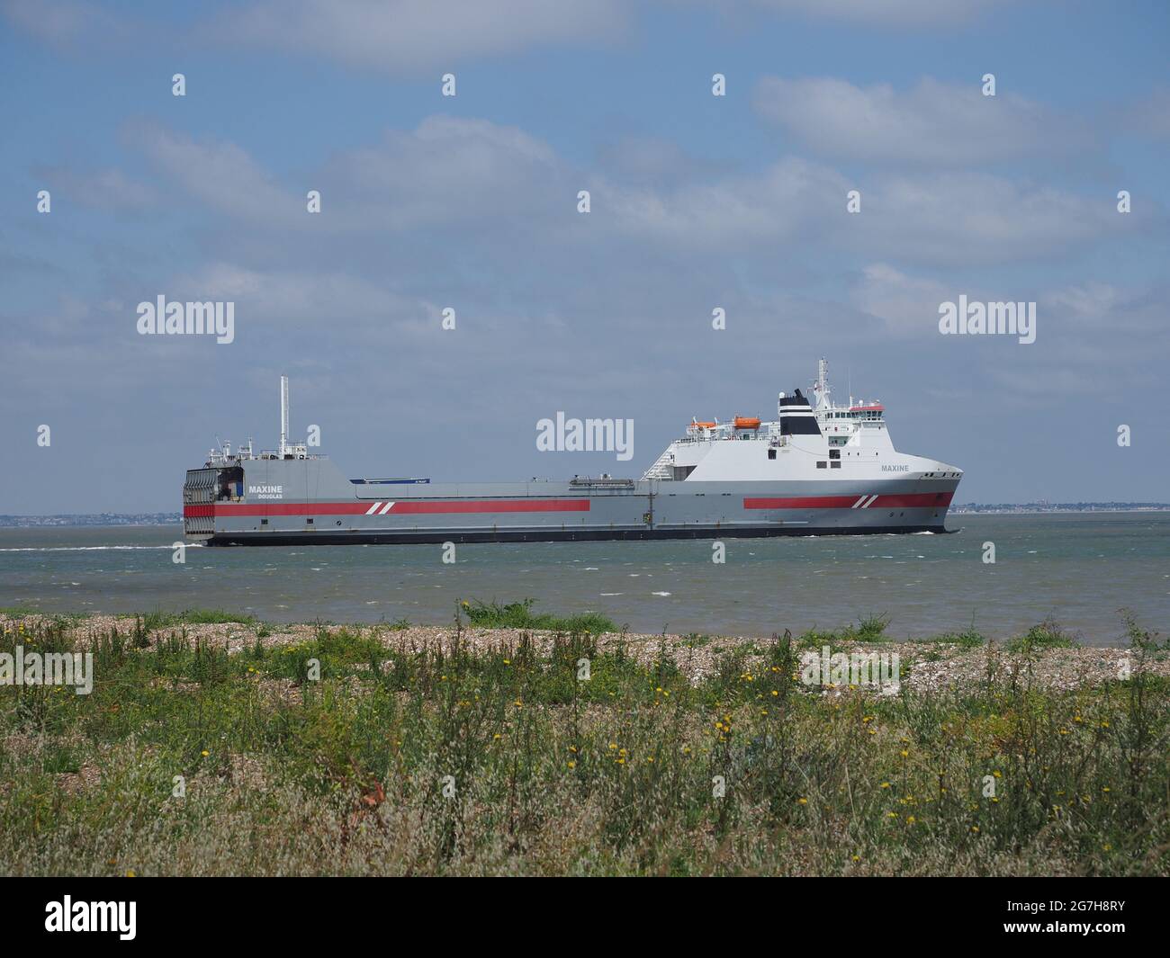 Sheerness, Kent, UK. 14th July 2021. DFDS have launched a new freight ...