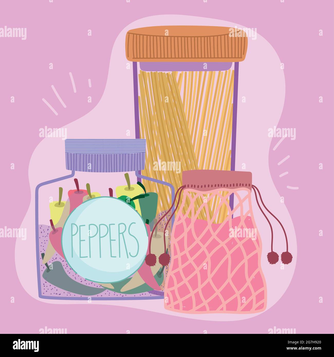 Reusable plastic containers Stock Vector Images - Alamy