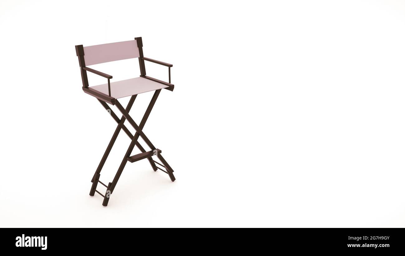3d illustration, folding chair, portable furniture. Furniture design ...