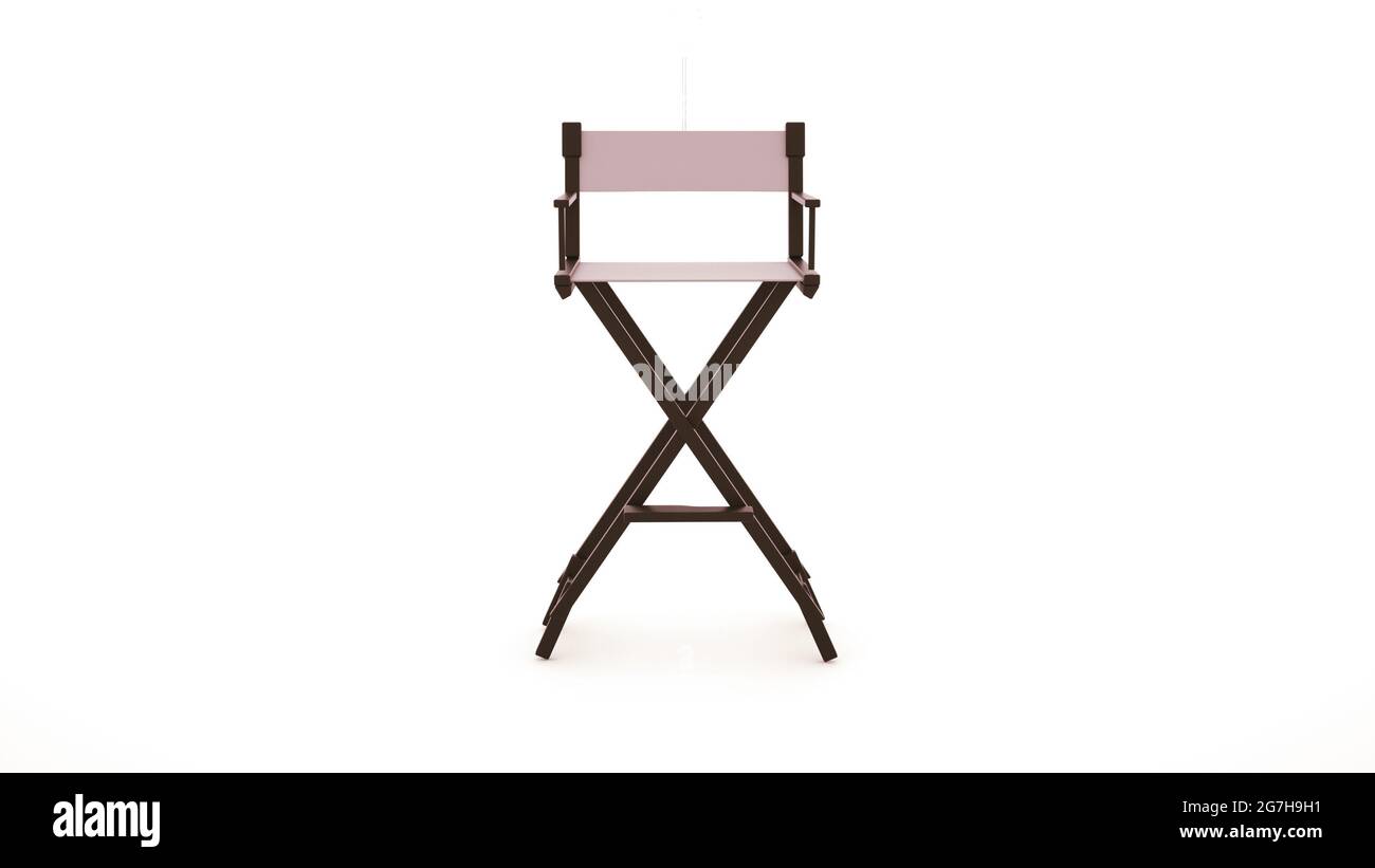 Folding leisure chair, director's chair. Furniture design element ...