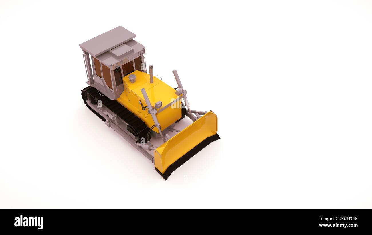 Top view tractor trailer illustration hi-res stock photography and ...