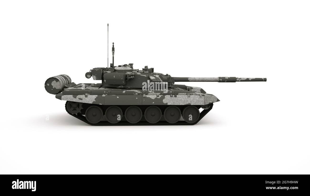 Military Tank Side View