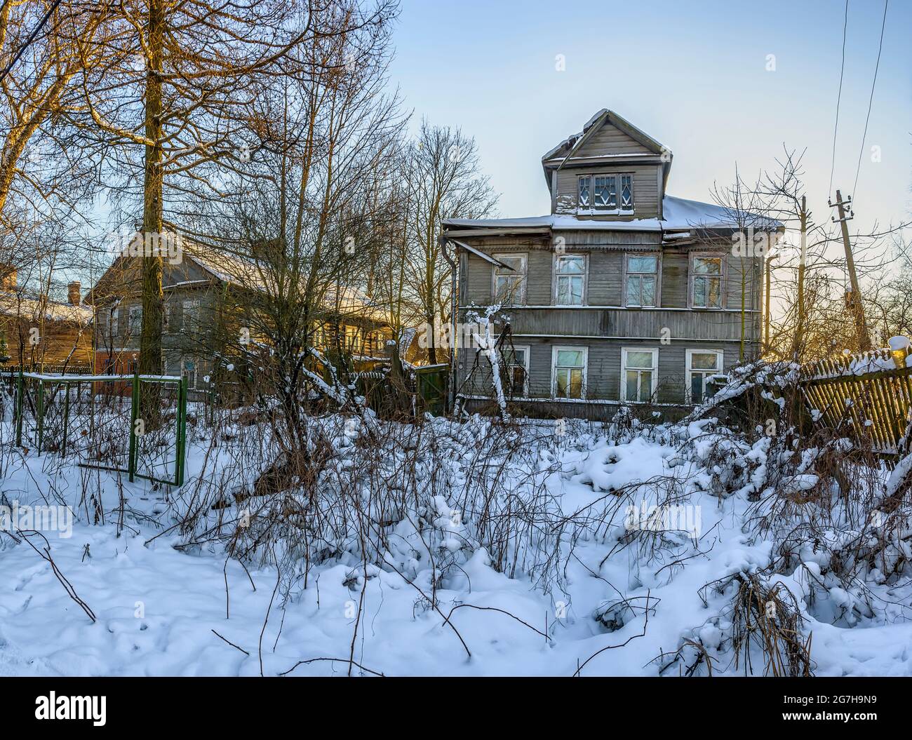 Slavyanskaya street, Ust-Slavyanka village, Saint Petersburg, Russia ...