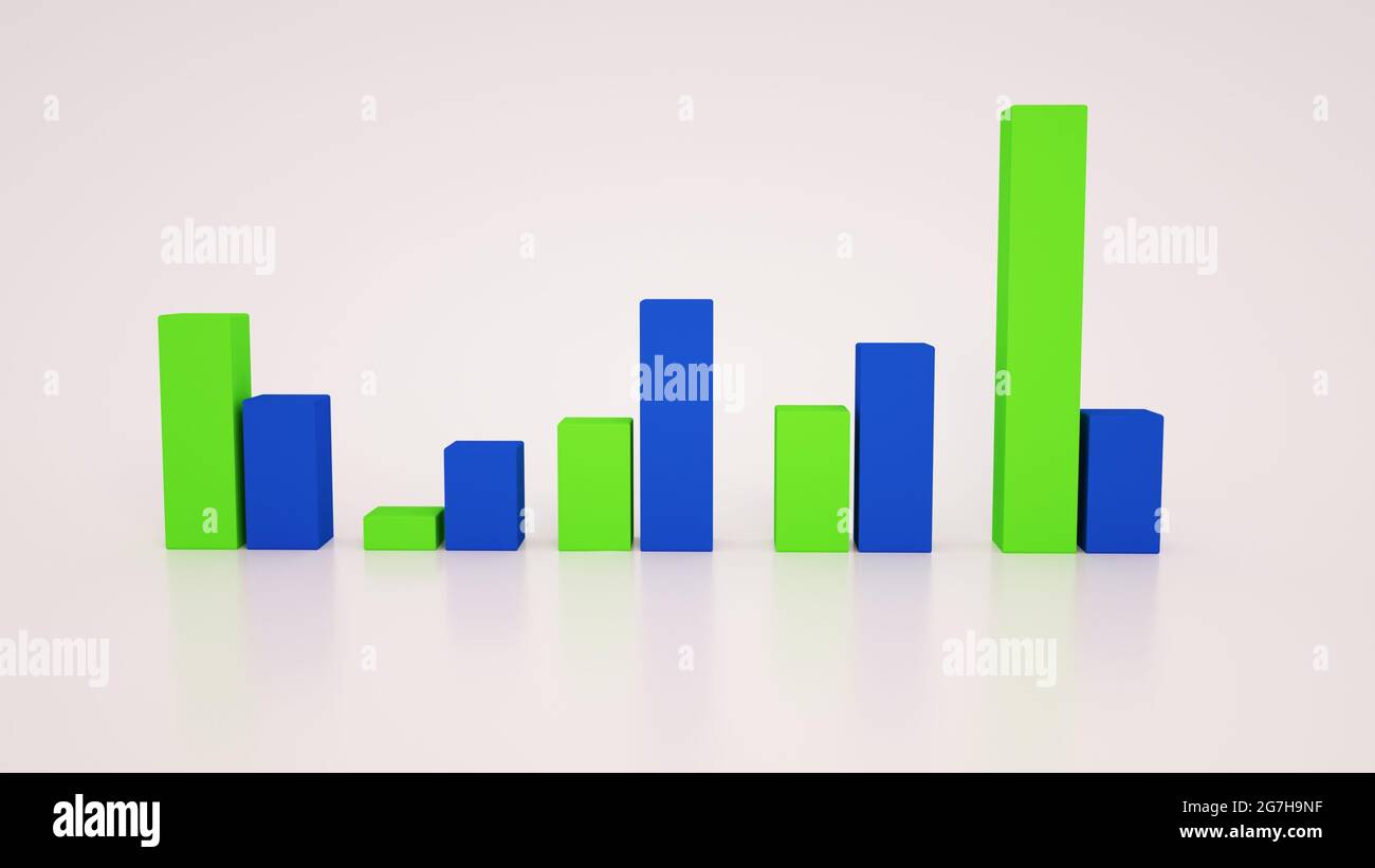 Economic indicators, growth charts, 3 illustrations. Graphic design ...