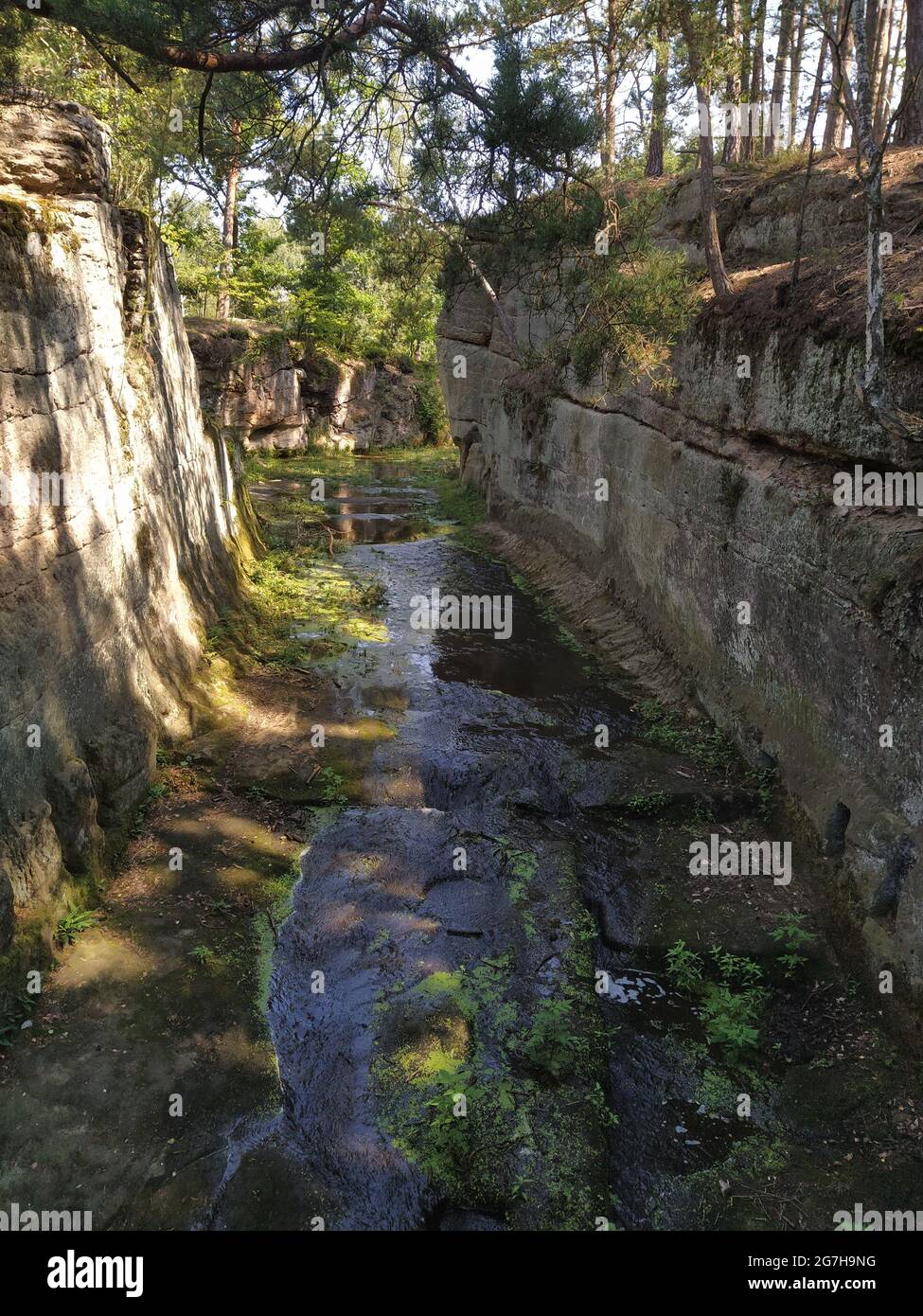 Narrow trench hi-res stock photography and images - Alamy