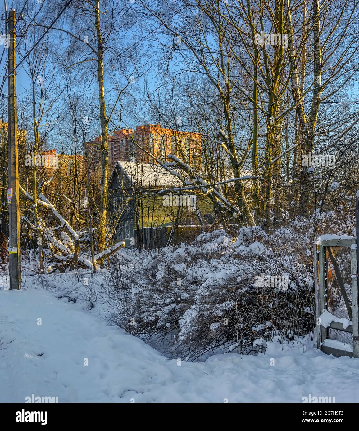 Slavyanskaya street, Ust-Slavyanka village, Saint Petersburg, Russia ...