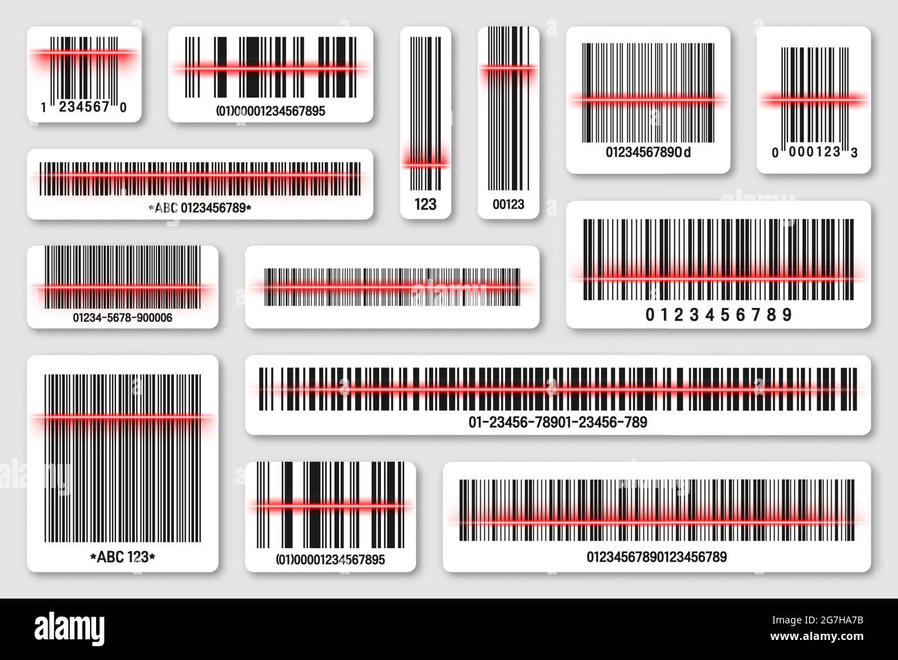 Qr code red bar code Stock Vector Images - Alamy