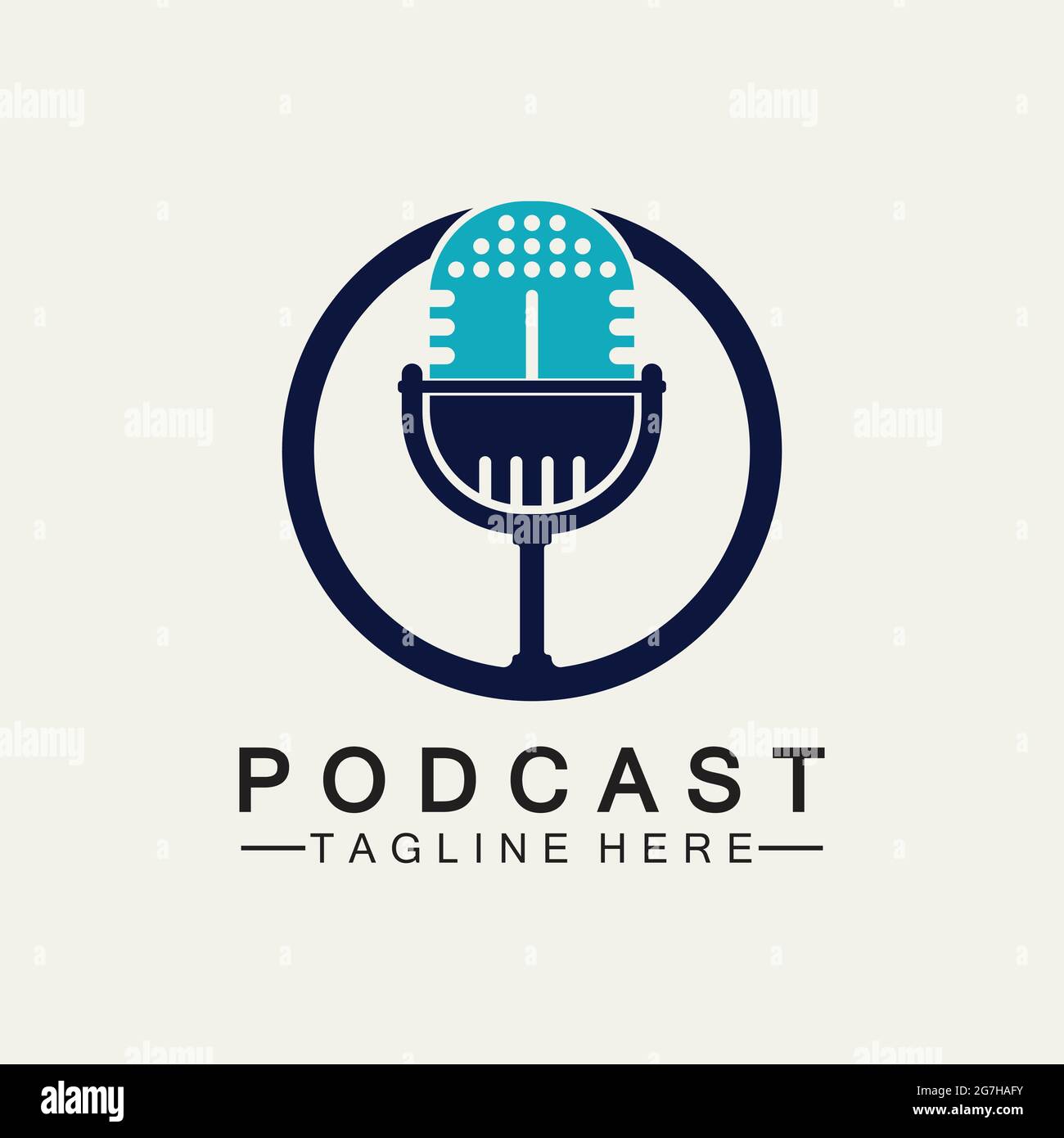 Podcast Vector icon design illustration Template Stock Vector Image ...