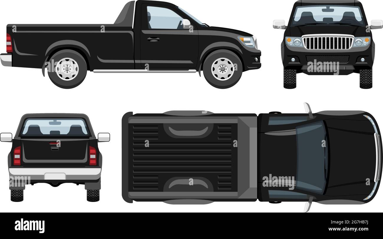 Pick up vehicle Stock Vector Images - Alamy