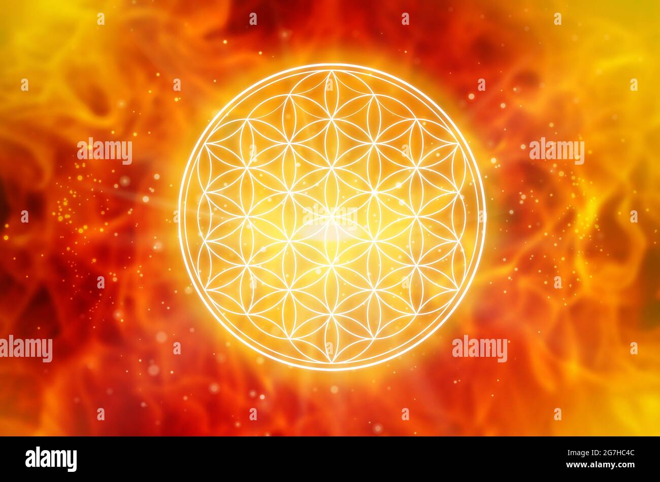 Sacred geometry flower life design hi-res stock photography and images ...