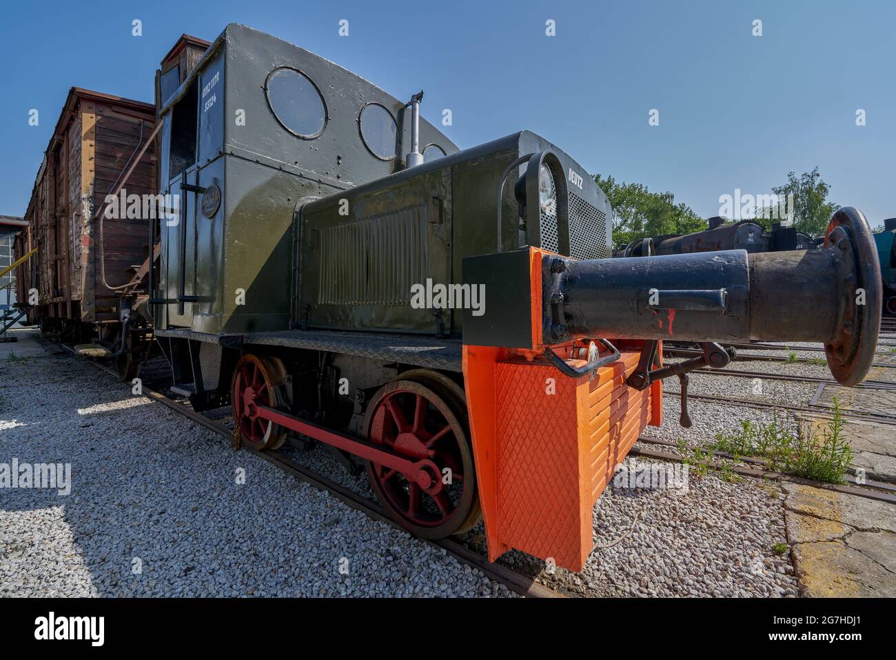 Old Diesel locomotive Jaworzyna Slaska Depot Lower Silesia Poland Stock ...
