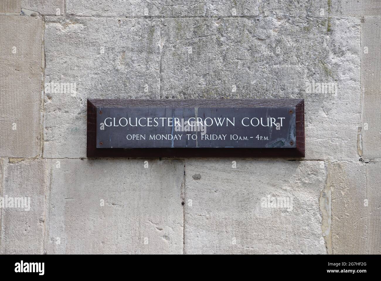 Gloucester crown court sign hi-res stock photography and images - Alamy
