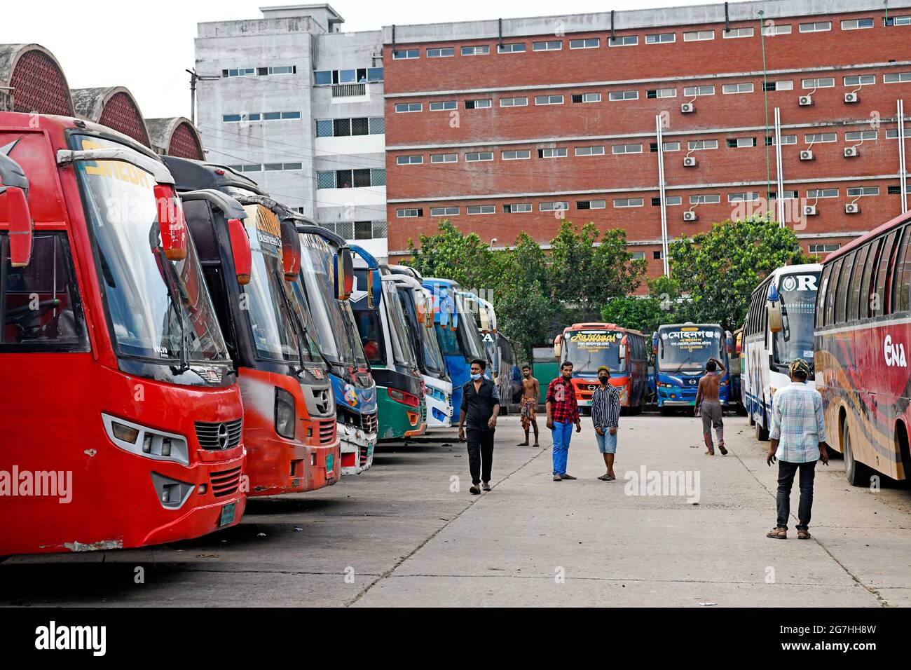 Mohakhali bus terminal hi-res stock photography and images - Alamy