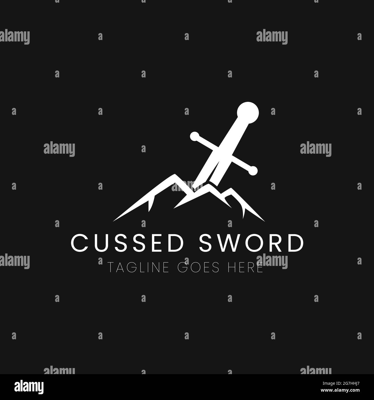 Sword fantasy Black and White Stock Photos & Images - Alamy