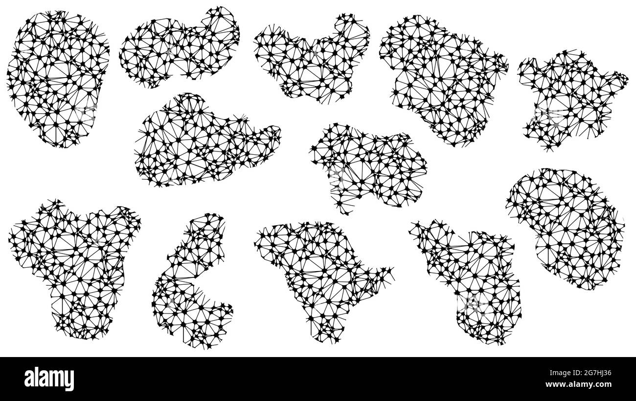 Abstract cell design elements for modern poster Stock Vector Image ...