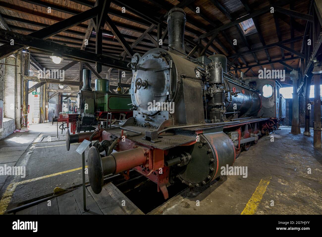 Old steam engine TP2 locomotive from 1906 Jaworzyna Slaska Depot Lower ...