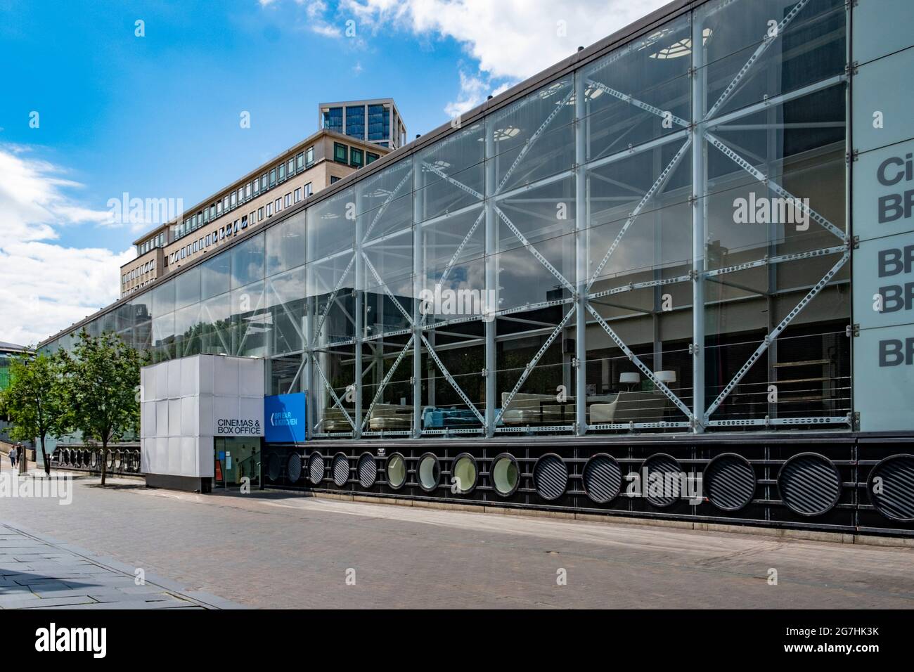 British Film Institute, the BFI, cinema located beneath Waterloo Bridge ...