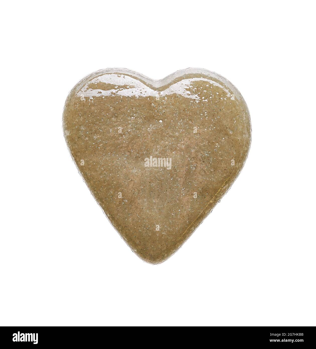 Light gray texture of cosmetic product, body scrub isolated on white ...