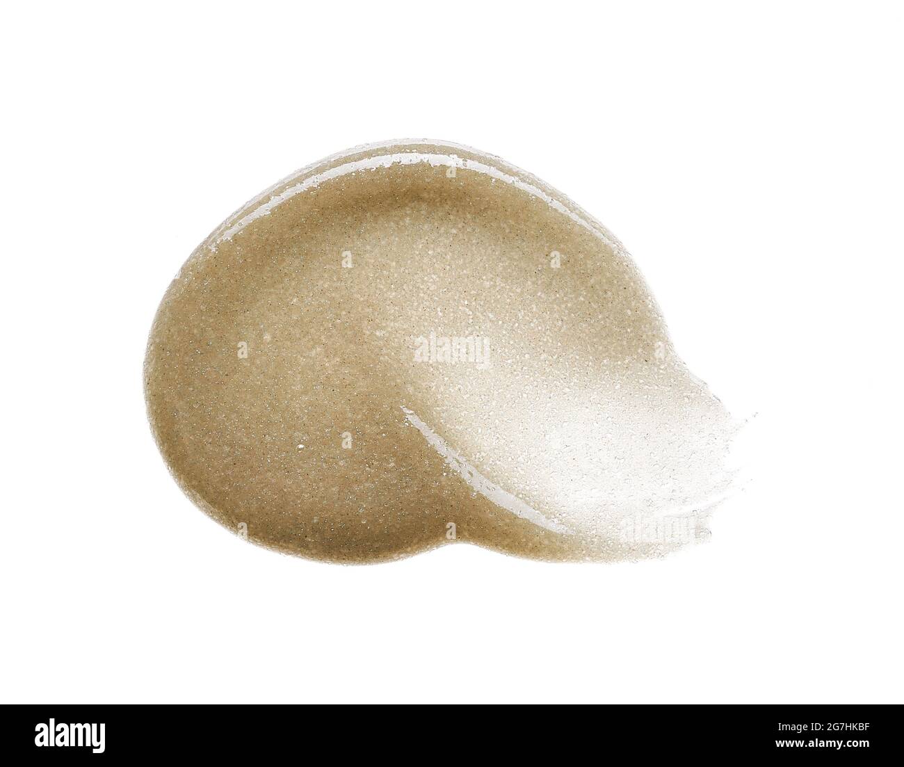Light gray texture of cosmetic product, body scrub isolated on white ...