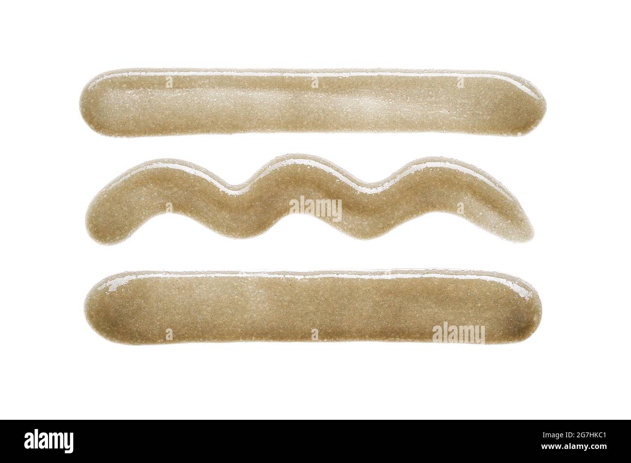 Light gray texture of cosmetic product, body scrub isolated on white ...