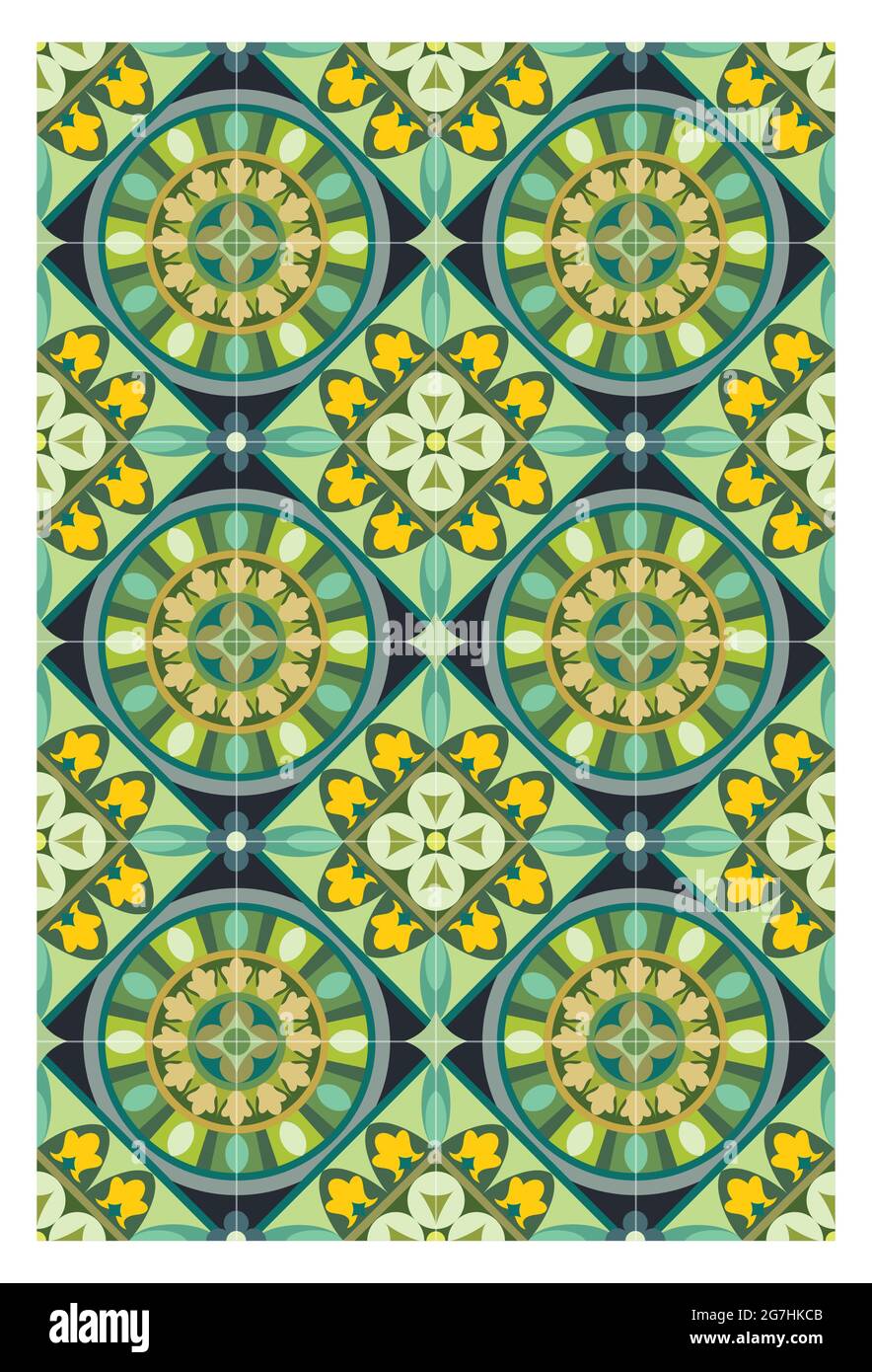 Stylish baroque patterns for tiles background Stock Vector Image & Art ...