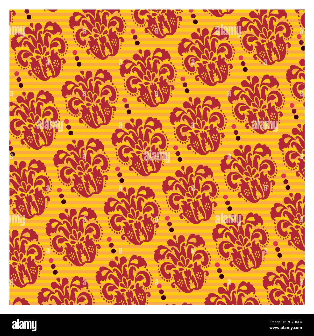 Background of baroque patterns on a wallpaper Stock Vector Image & Art ...