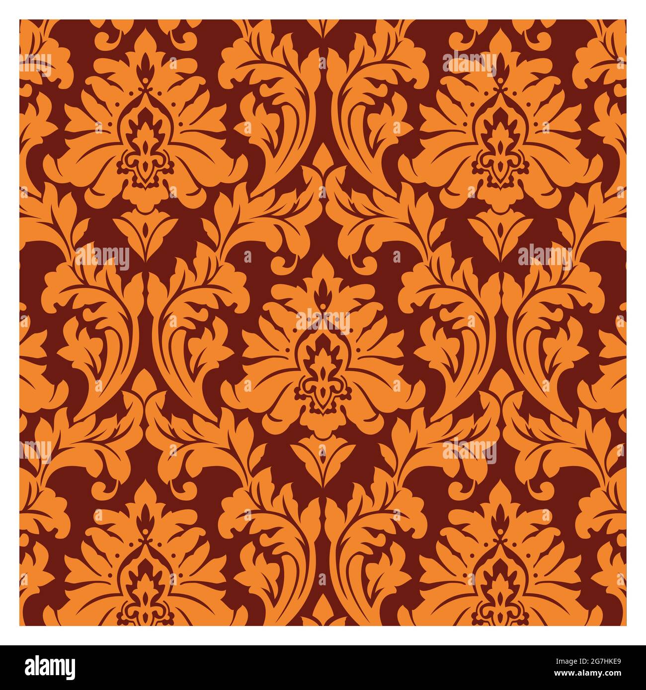 Background of baroque patterns on a wallpaper Stock Vector Image & Art ...