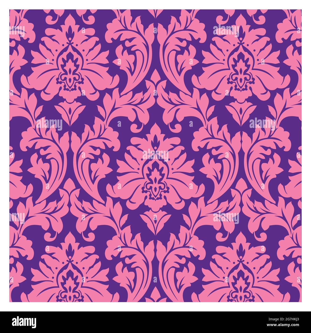 Background of baroque patterns on a wallpaper Stock Vector Image & Art ...