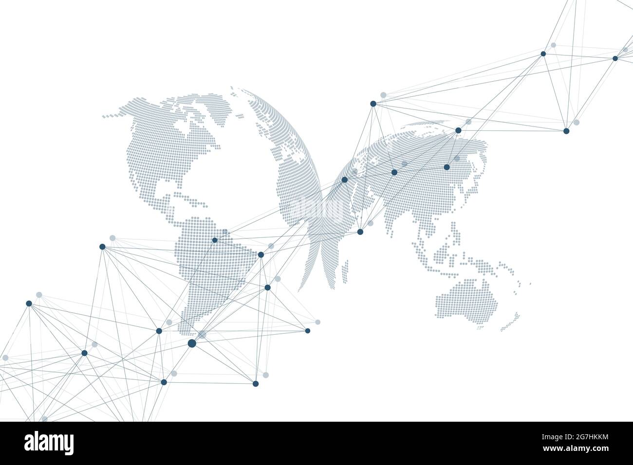 Virtual Graphic Background Communication with World Globe. A sense of ...