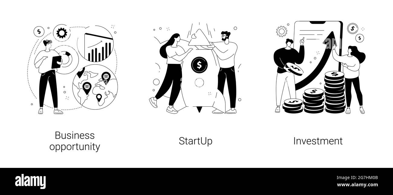 Entrepreneurship abstract concept vector illustrations Stock Vector ...