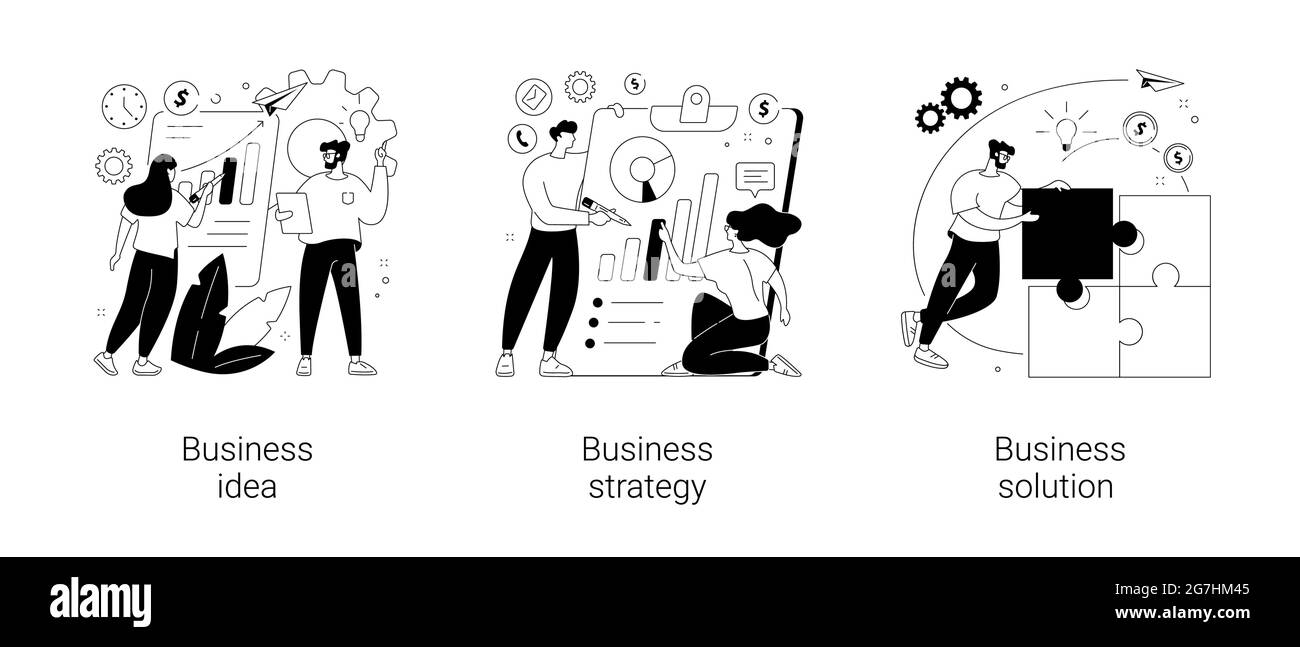 Business plan abstract concept vector illustrations Stock Vector Image ...