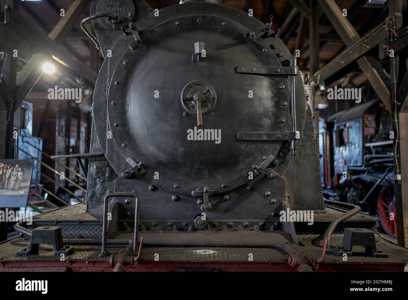 Old steam engine TP2 locomotive from 1906 Jaworzyna Slaska Depot Lower ...